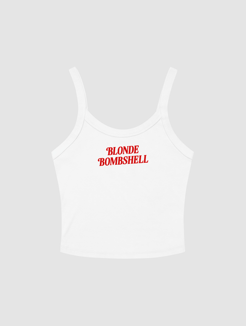 blonde bombshell tank top